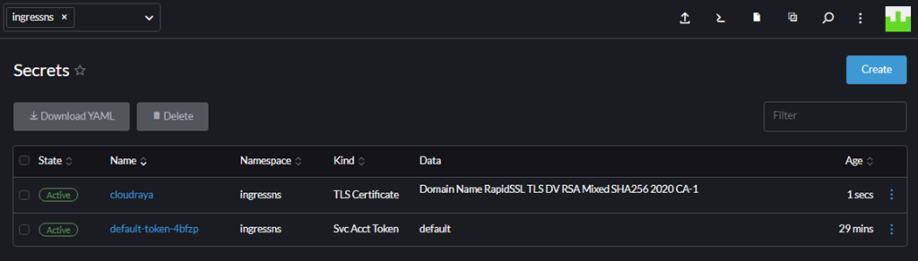 Kubernetes Ingress Controller using SSL in ServerStadium - ServerStadium