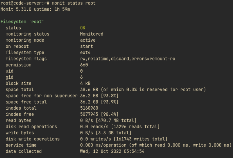 Simple monitoring and alerting with Monit on Ubuntu 22.04 LTS